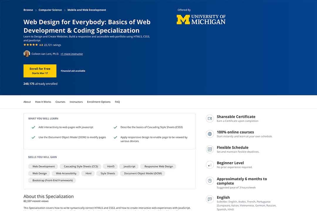 Top 14 Best Web Design Courses For Beginners (Online) - CoursePick.com